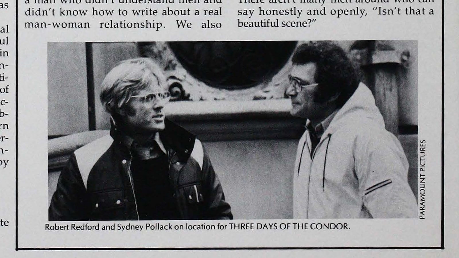 Robert Redford on Sydney Pollack